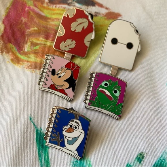 Disney | Jewelry | Lot Of Disney Trading Pins Olaf Pascal Minnie Mouse ...